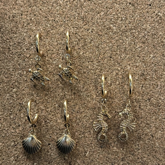Jewelry | Beach Hoop Earrings Set | Poshmark